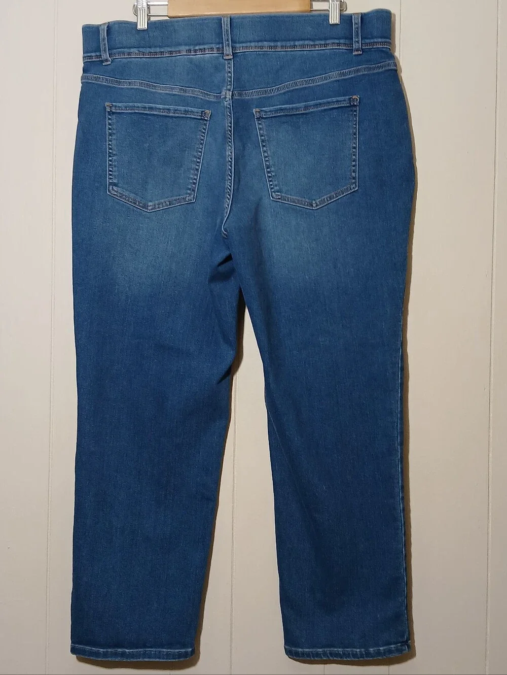 Terra & Sky | Jeans | Terra Sky Jeans Pull On Straight Blue Stretch ...
